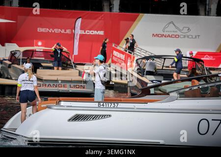 Mercedes' George Russell during the Monaco Grand Prix at the Circuit de ...
