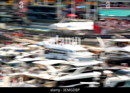 Mercedes' George Russell during the Monaco Grand Prix at the Circuit de ...