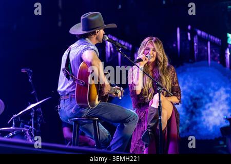Riley Green performs during Night 4 of CMA Fest at Nissan Stadium in ...