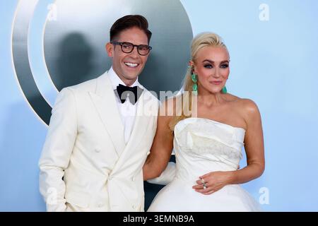 Frank DiLella and Betsy Wolfe attend 79th annual TONY awards at Radio ...