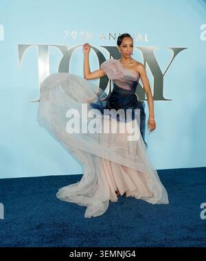 Heather Gilbert attends 79th annual TONY awards at Radio City Music ...