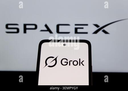 Indonesia. 08th June, 2026. In this photo illustration, the Grok logo ...