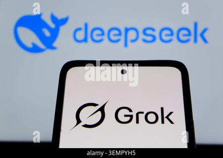 Indonesia. 08th June, 2026. In this photo illustration, the Grok logo ...