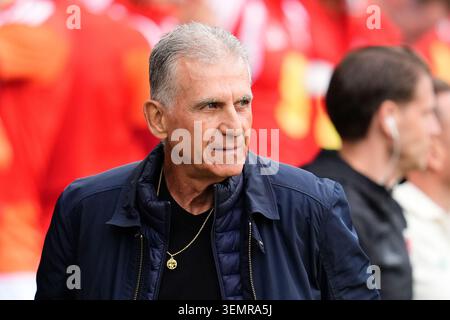 Ghana head coach Carlos Queiroz during the international friendly at ...