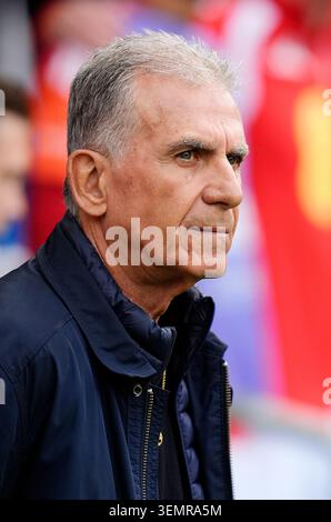 Ghana head coach Carlos Queiroz during the international friendly at ...