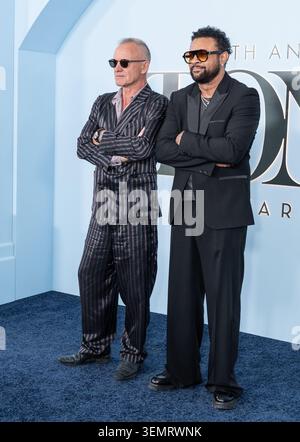 Sting and Shaggy attend 79th annual TONY awards at Radio City Music ...