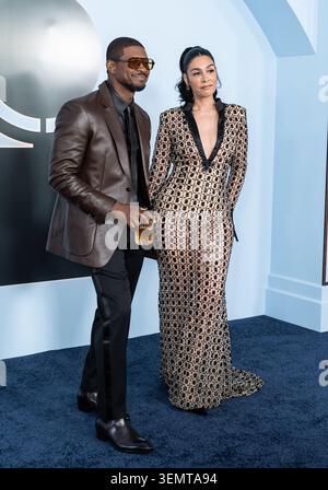 Usher and Jennifer Goicoechea attend 79th annual TONY awards at Radio ...