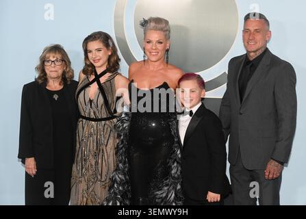 Pink and her family attend The 79th Annual Tony Awards at Radio City ...