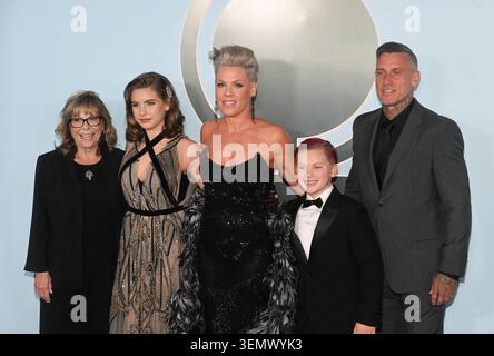 Pink and her family attend The 79th Annual Tony Awards at Radio City ...