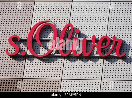 S. Oliver logo on the facade of the Stadtgalerie mall. (Photo by Igor ...