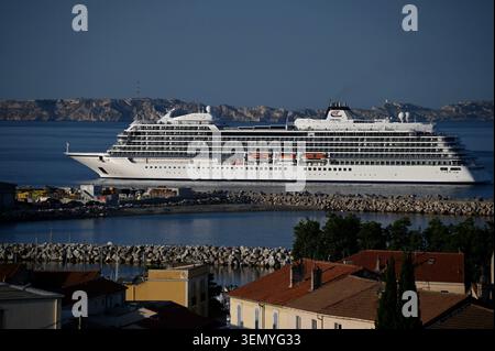 Marseille, France. 09th June, 2026. View of the passenger cruise ship ...