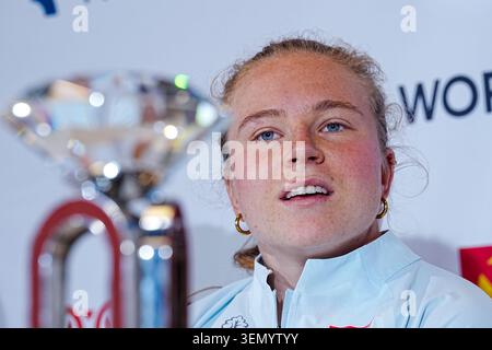 Oslo 20260609. Henriette Jaeger at a press conference before the ...