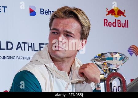 Oslo 20260609. Sondre Guttormsen at a press conference before the ...