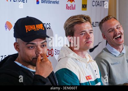Oslo 20260609. Sondre Guttormsen at a press conference before the ...