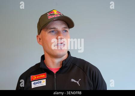 Oslo 20260609. Karsten Warholm at a press conference before the Bislett ...