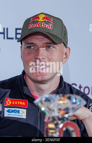 Oslo 20260609. Karsten Warholm at a press conference before the Bislett ...