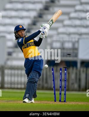 9, Imesha Dulani of Sri Lanka in action batting during the ICC Women's ...