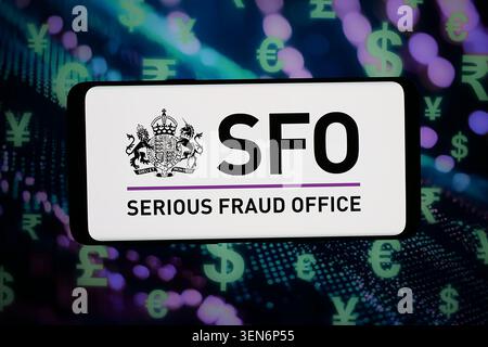 In this photo illustration, the logo of British department Serious ...