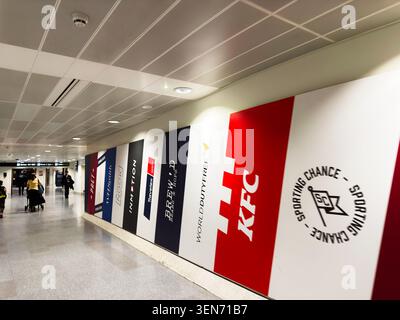 Dublin, Ireland - May 20, 2026: Passengers move through a modern Dublin ...