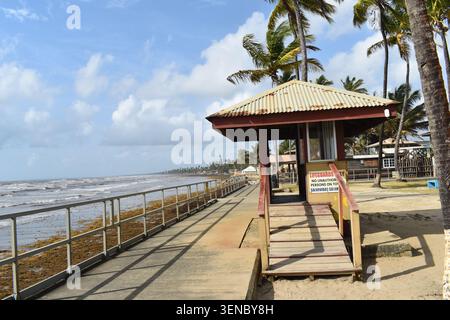 Manzanilla, Trinidad and Tobago - May 12, 2026 - A lifeguard watchtower ...
