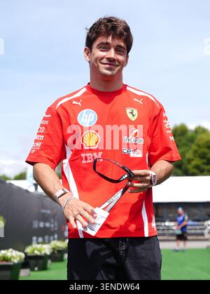 BARCELONA - Charles Leclerc (Ferrari) ahead of the Formula 1 Barcelona ...