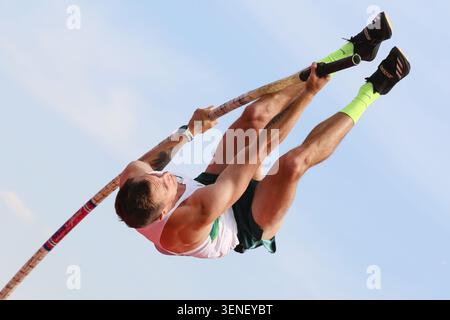Stepan Kekin of Russia competes in the Men's Pole Vaunt during ...
