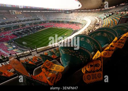 General view inside the stadium before the FIFA World Cup Group A match ...