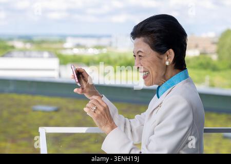 LUND 2026-06-11 Princess Takamado of Japan in the museum section during ...