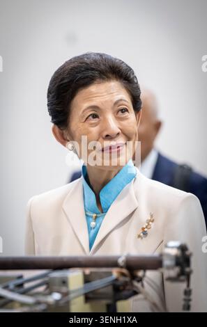 LUND 2026-06-11 Princess Takamado of Japan arrives for a visit to the ...