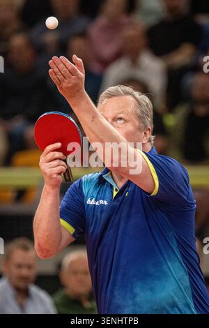 Swedish Olympic table tennis champion Jan-Ove Waldner took part in ...