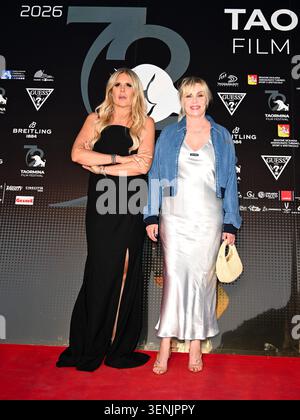 Tiziana Rocca , Emmanuelle Seigner 72nd Taormina Film Festival Red ...
