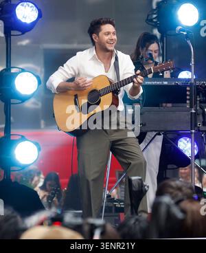 New York June 12, 2026. Niall Horan perform on Today Citi Concert ...