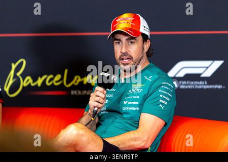 Barcelona, Spanien. 11th June, 2026. Fernando Alonso (Aston Martin ...