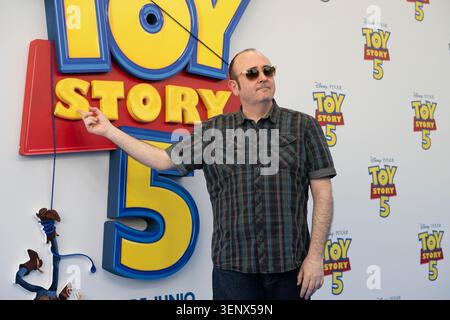 Carlos Areces attends the premiere of "Toy Story 5" at Cines Callao on ...