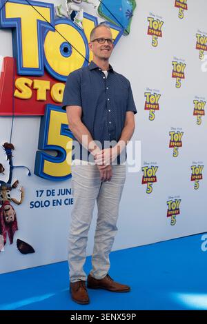 Andrew Stanton attends the premiere of "Toy Story 5" at Cines Callao on ...
