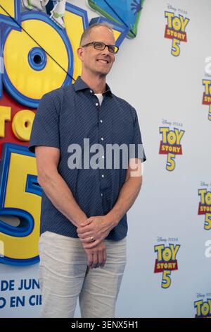Andrew Stanton attends the premiere of "Toy Story 5" at Cines Callao on ...