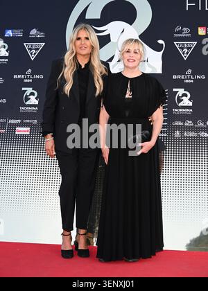 Tiziana Rocca , Emmanuelle Seigner 72nd Taormina Film Festival Red ...