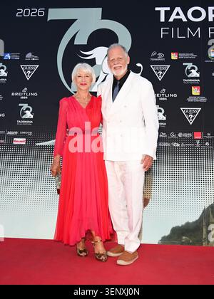 Helen Mirren , Taylor Hackford 72nd Taormina Film Festival Red carpet ...
