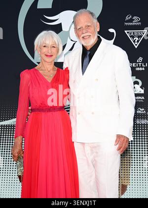 Helen Mirren , Taylor Hackford 72nd Taormina Film Festival Red carpet ...