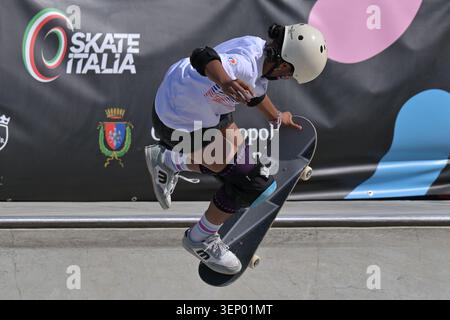 Ostia Park, Ostia, Italy - Mazel Paris PHI during World Skateboard Tour ...