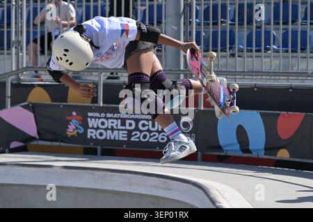 Ostia Park, Ostia, Italy - Mazel Paris PHI during World Skateboard Tour ...