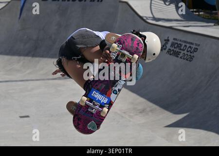 Ostia Park, Ostia, Italy - Mazel Paris PHI during World Skateboard Tour ...