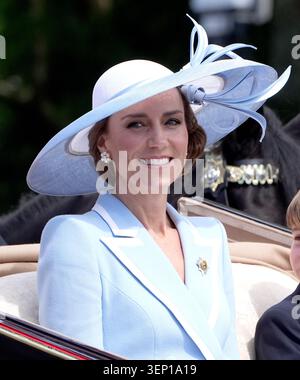 Catherine, Princess of Wales in an Ascot Landau carriage on The Mall ...