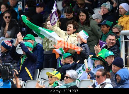Ireland fans during the Women's ICC T20 World Cup, Group B match at the ...