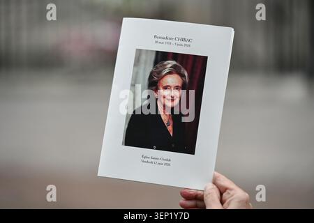Paris, France. 12th June, 2026. Christian Estrosi, at the funeral of ...