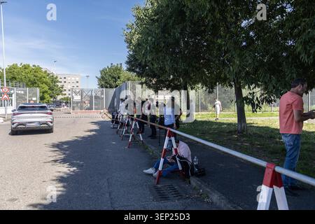 Milano, Italia. 13th June, 2026. Milan, Entrance to Bollate Prison ...