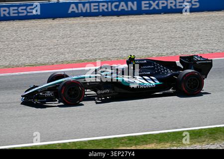 Spain, Barcelona, 13th June 2026, Lewis Hamilton, Ferrari, during the ...