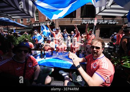 Scotland fans ahead of the FIFA World Cup Group C match at Boston ...
