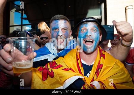 Scotland fans ahead of the FIFA World Cup Group C match at the Boston ...
