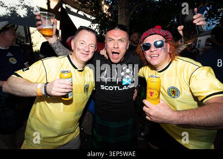 Scotland fans ahead of the FIFA World Cup Group C match at the Boston ...
